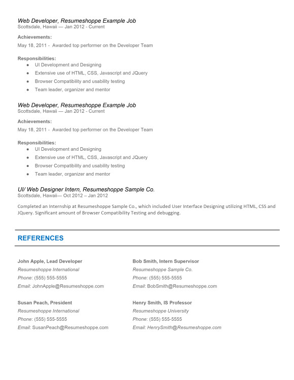 The John Resume 2 - Simple but effective resume